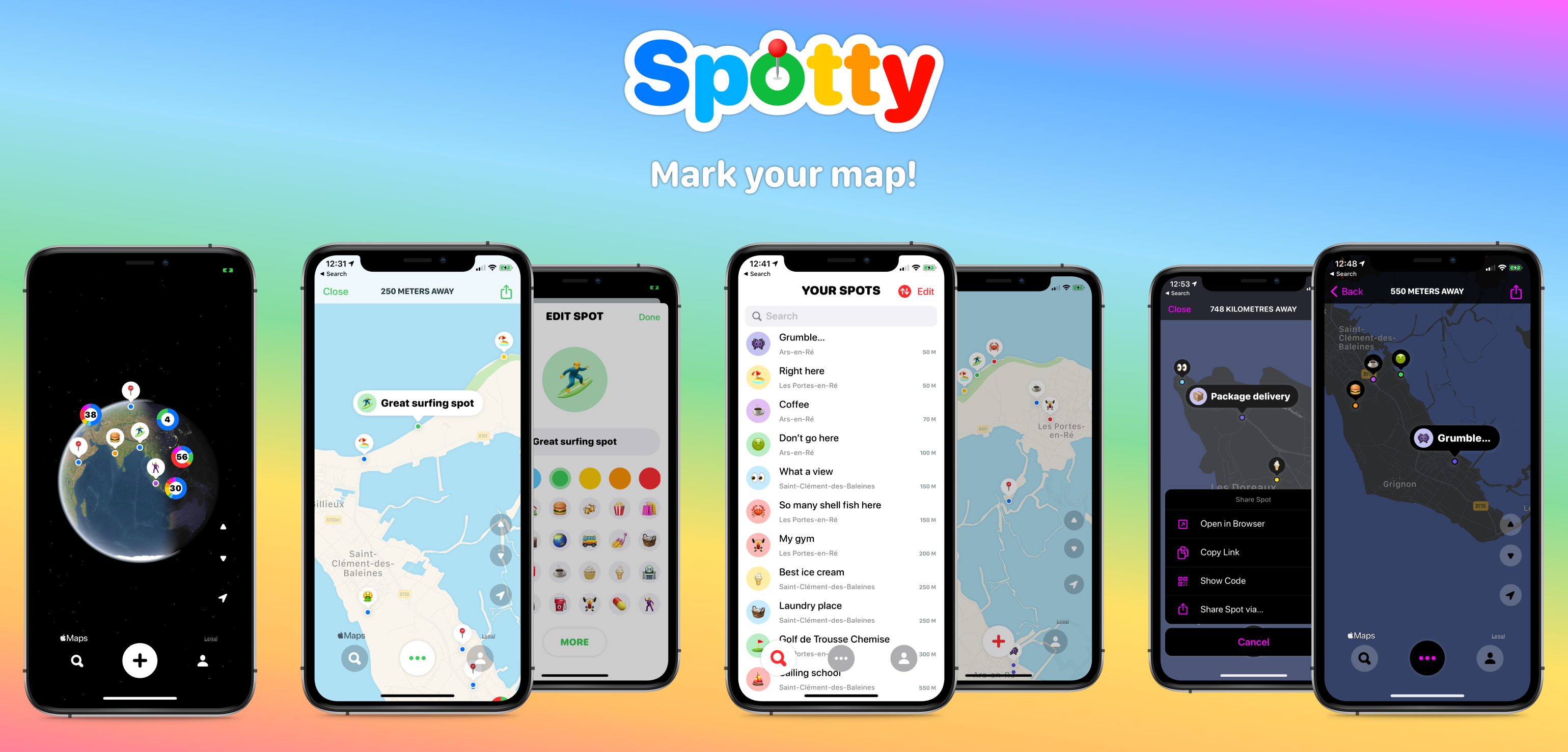 Spotty: Mark your map 📍